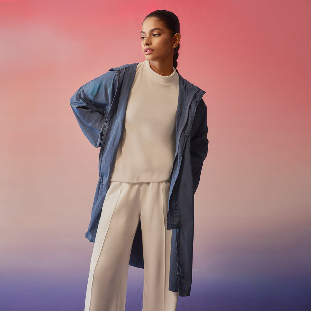 Long Parka - Steel Blue | TudungPeople